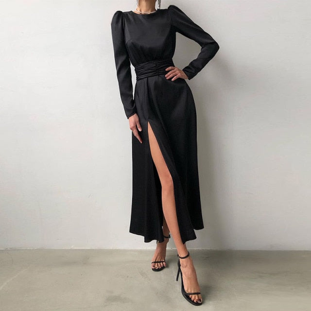 Maxi Satin Dress – Schick diary